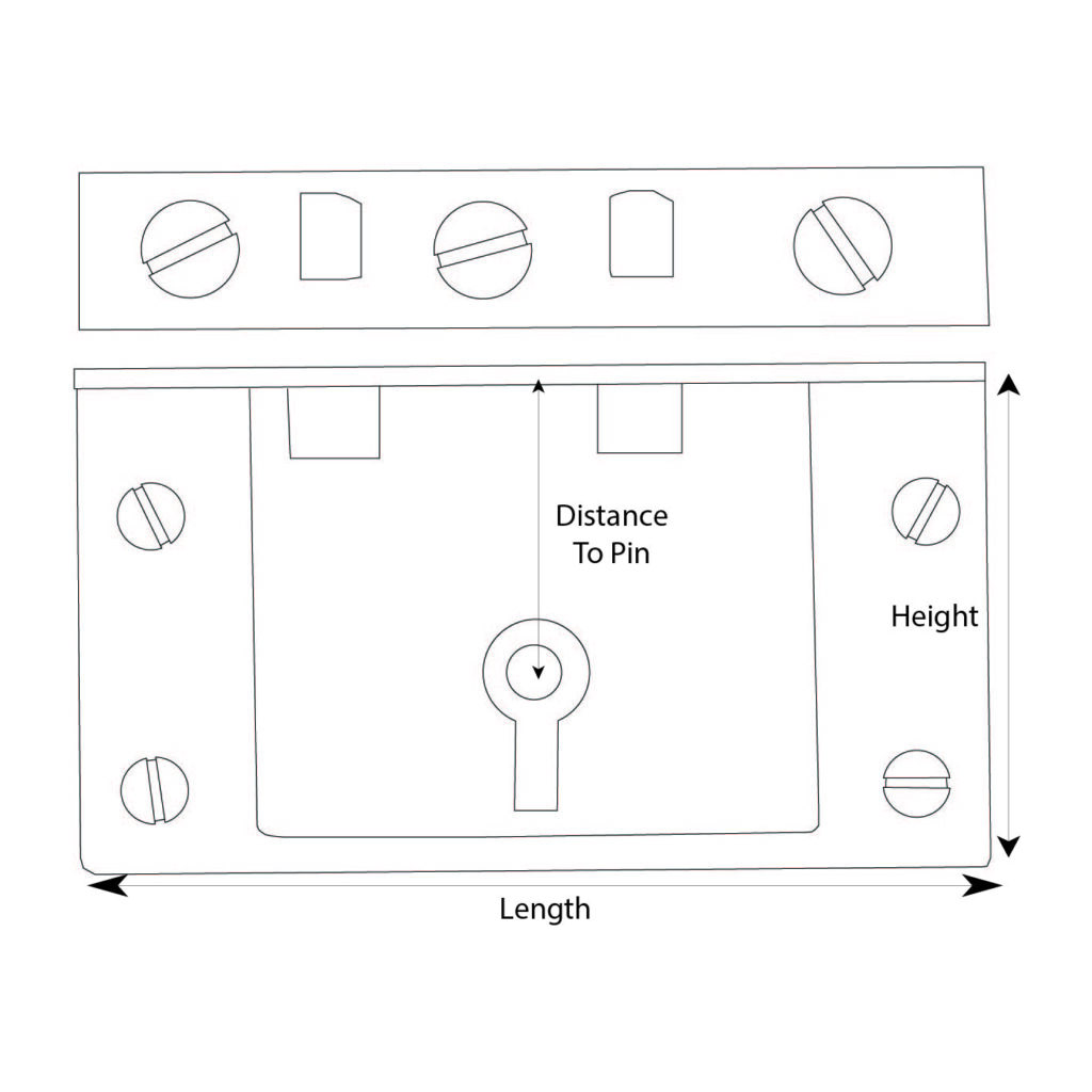 LK-6 Half Mortise Box Lock – Horton Brasses